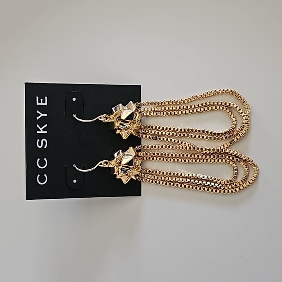 CC Skye | Jewelry | Cc Skye Gold Earrings | Poshmark